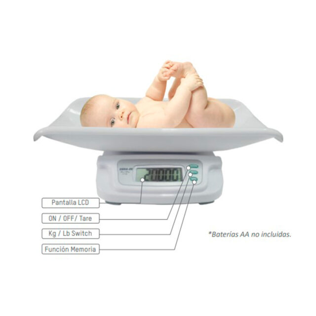 BALANZA ELECTRÓNICA PEDIÁTRICA DIGITAL CON BANDEJA ABS. - SULAB